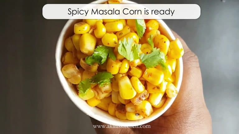 Masala corn | Spicy Masala Sweet Corn Recipe - Learning-to-cook