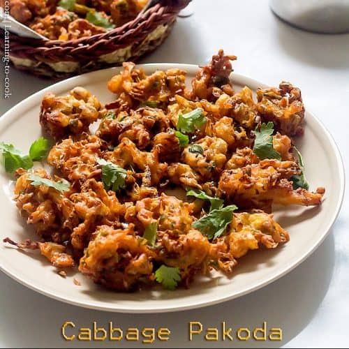 Cabbage Pakoda | Cabbage Pakora | Cabbage Fritters - Learning-to-cook