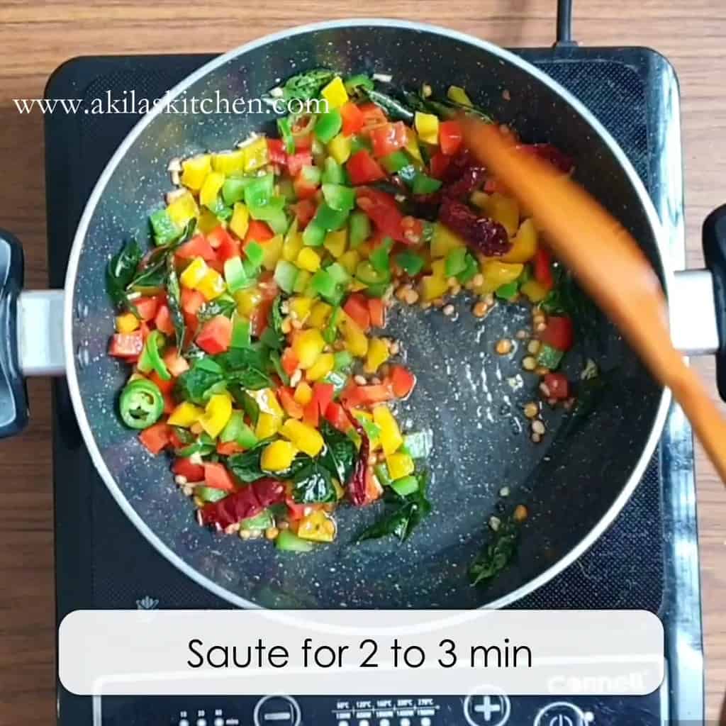 Capsicum rice | Capsicum chitranna | kudamilagai sadham - Akilas Kitchen