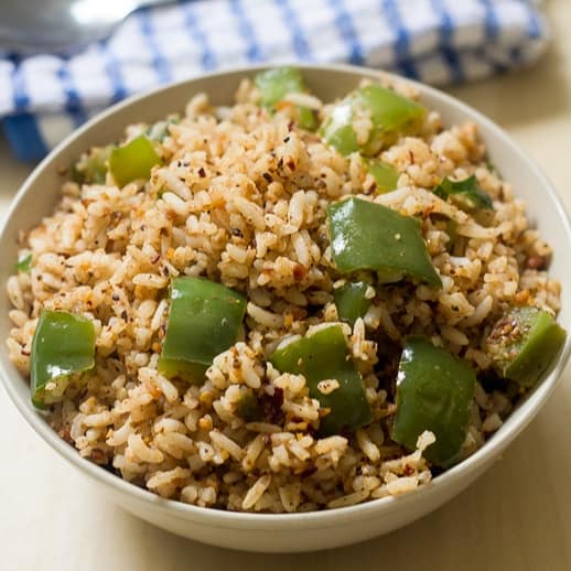 Masala capsicum rice | How to make Capsicum Masala Rice