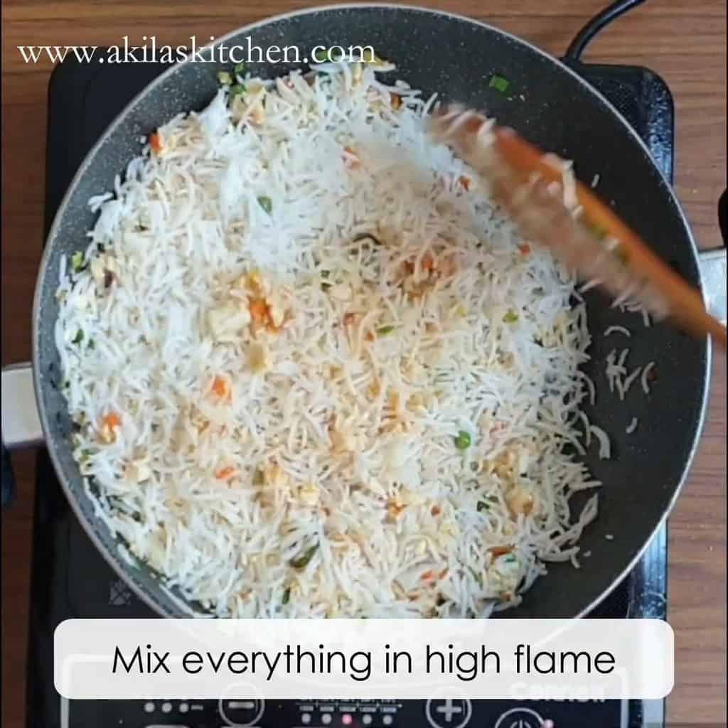 Crumbled Paneer Fried rice | Fried rice recipes - Learning-to-cook