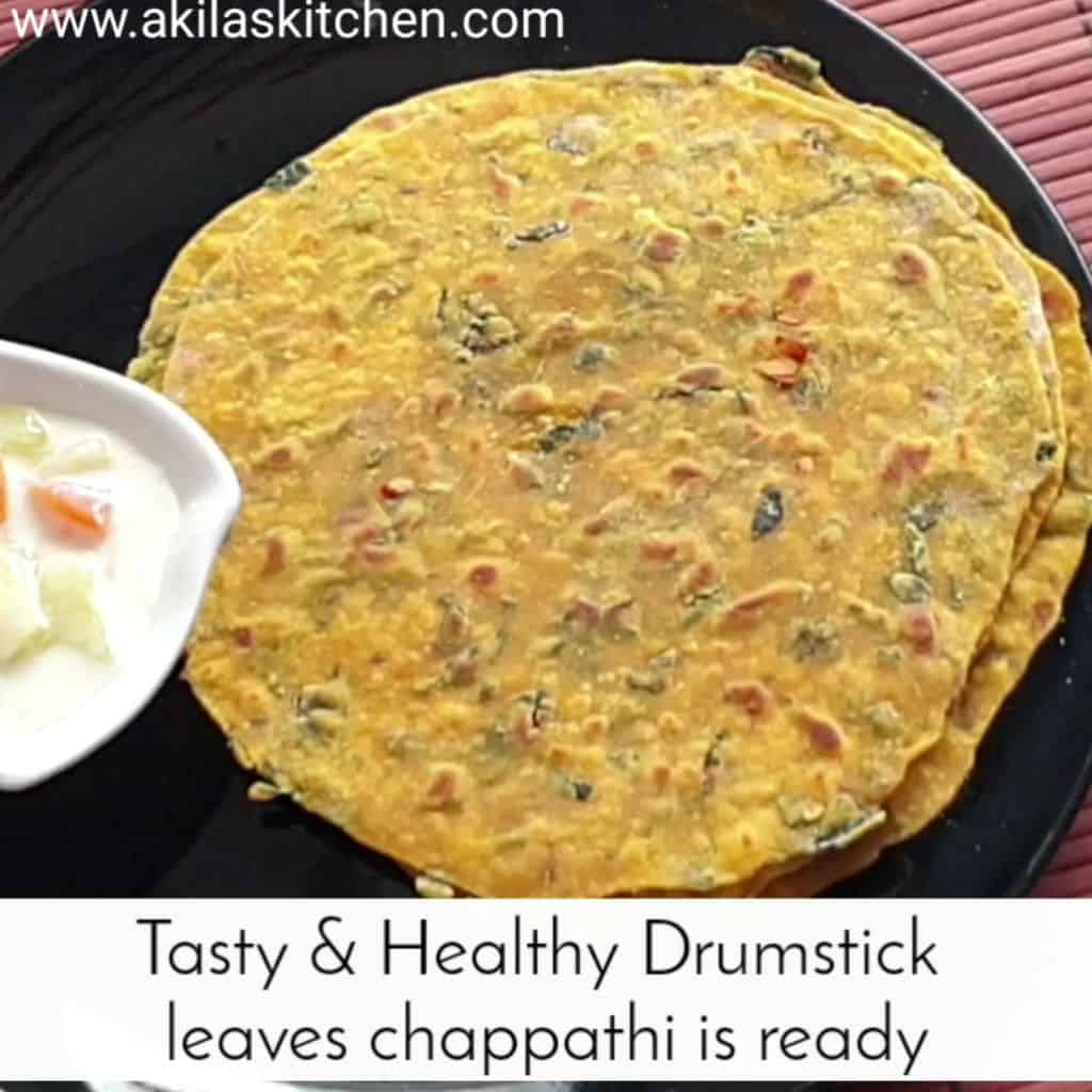 Moringa leaves chappathi | Drumstick leaves chapathi - Learning-to-cook